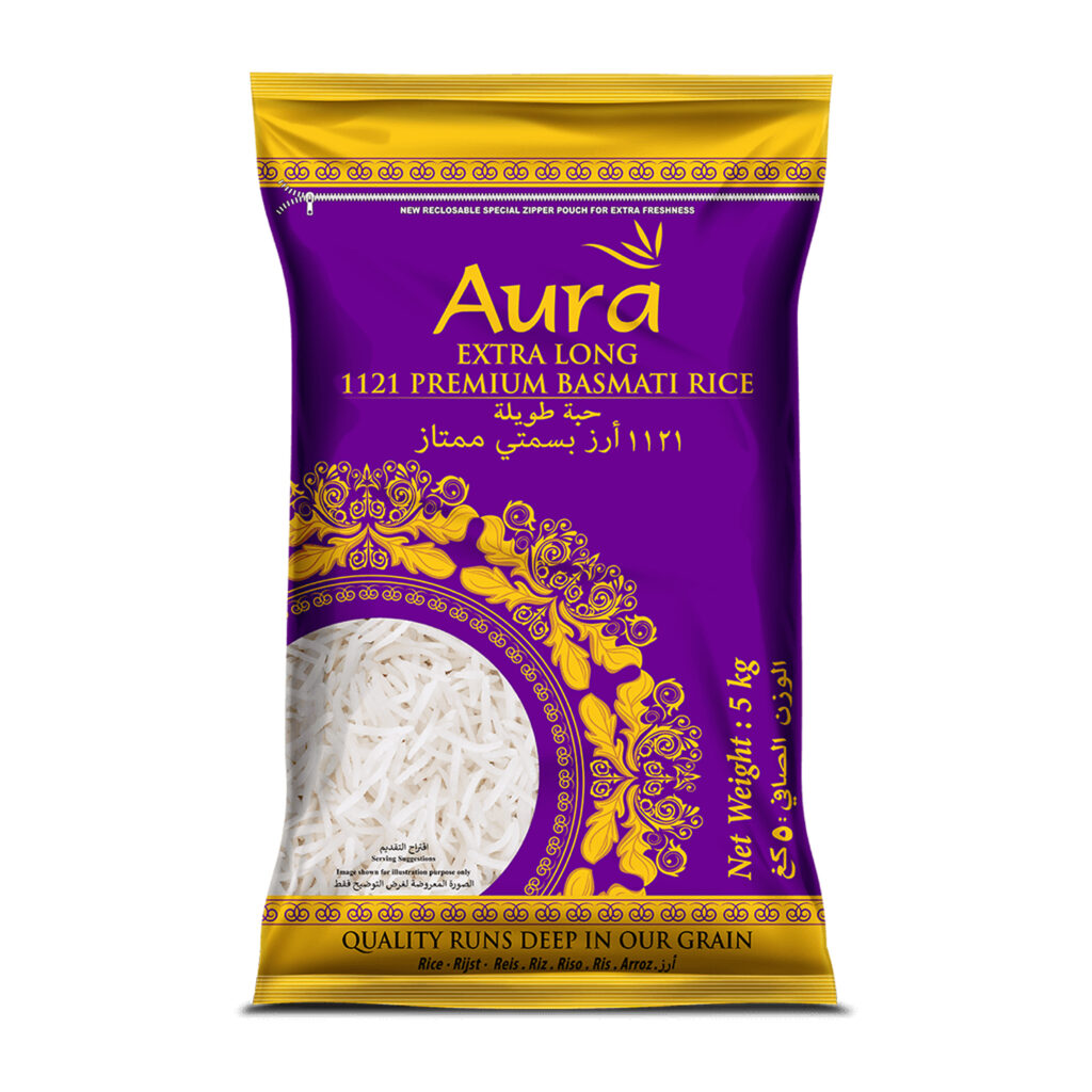 AURA EXTRA LONG PREMIUM BASMATI RICE 5KG – Fineway International