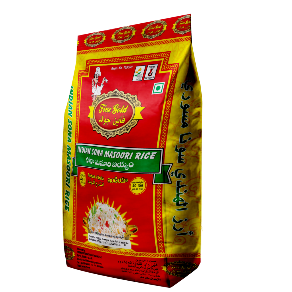 FINE GOLD SONA MASOORI RICE 40LBS – Fineway International